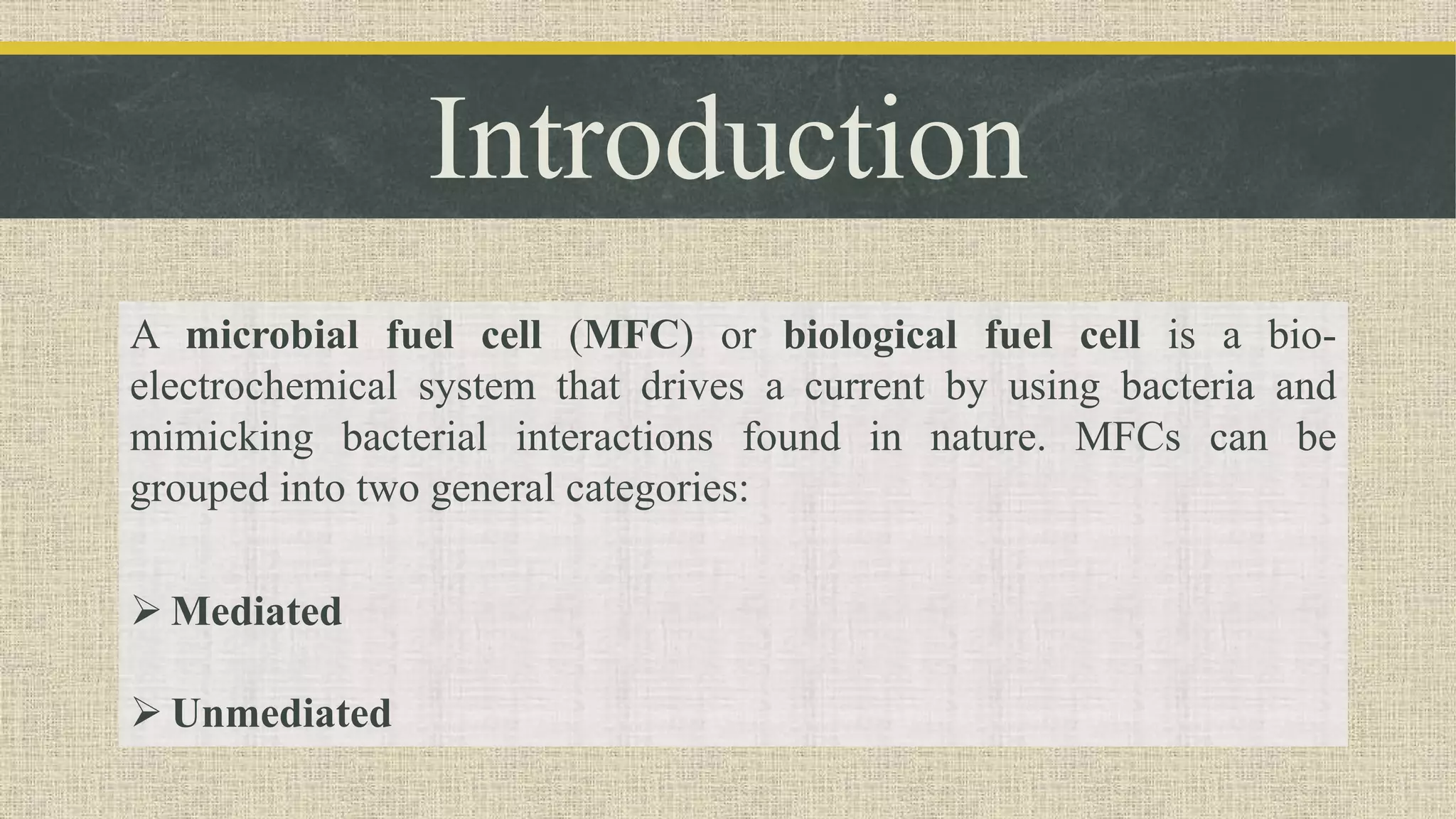 Microbial fuel cells | PPTX