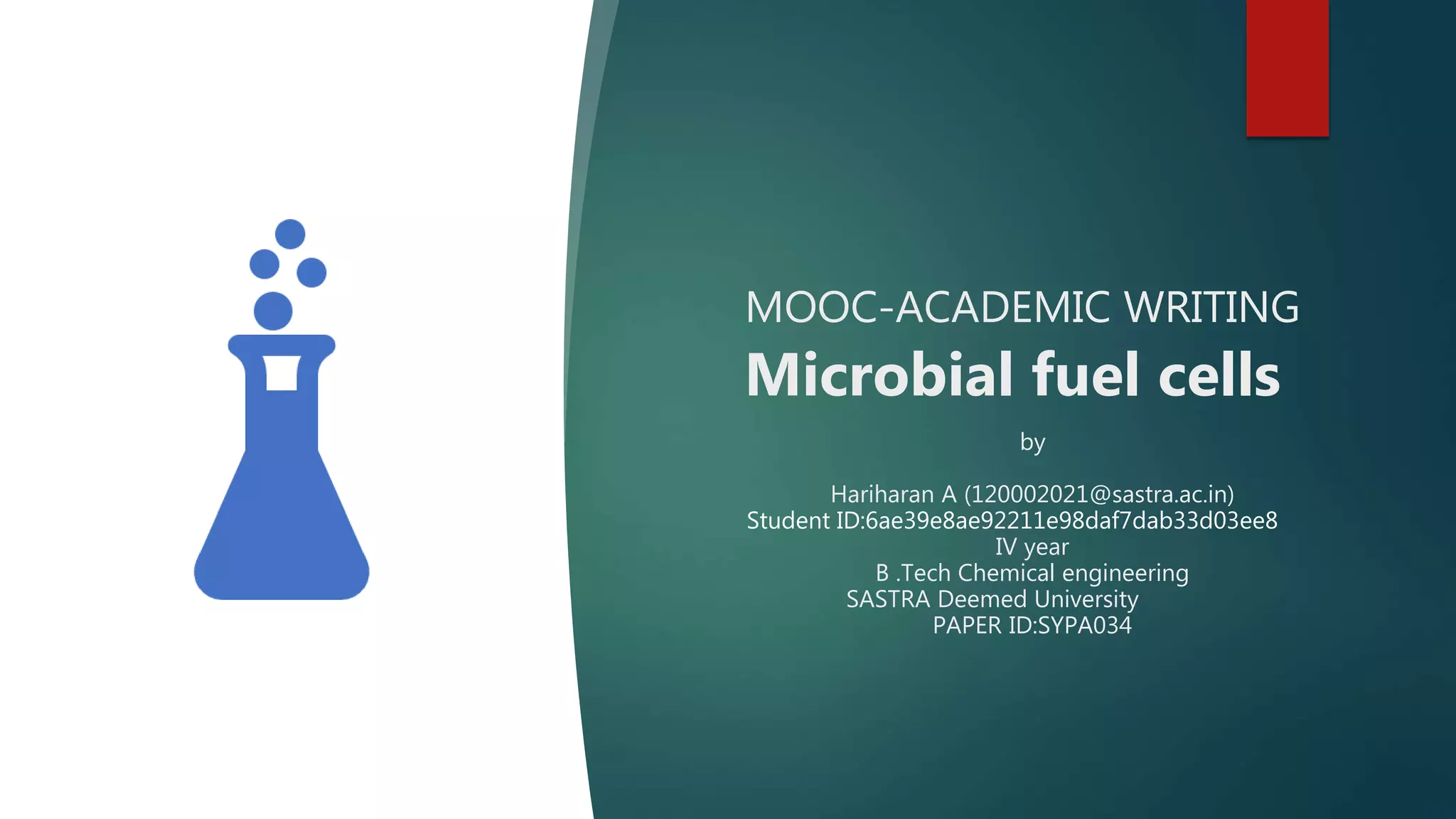 Microbial fuel cells | PPT
