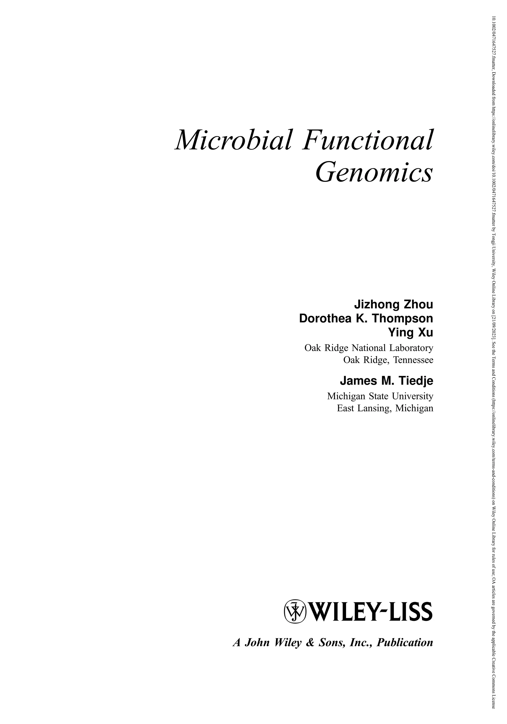 Microbial Functional Genomics - 2004 - Zhou.pdf