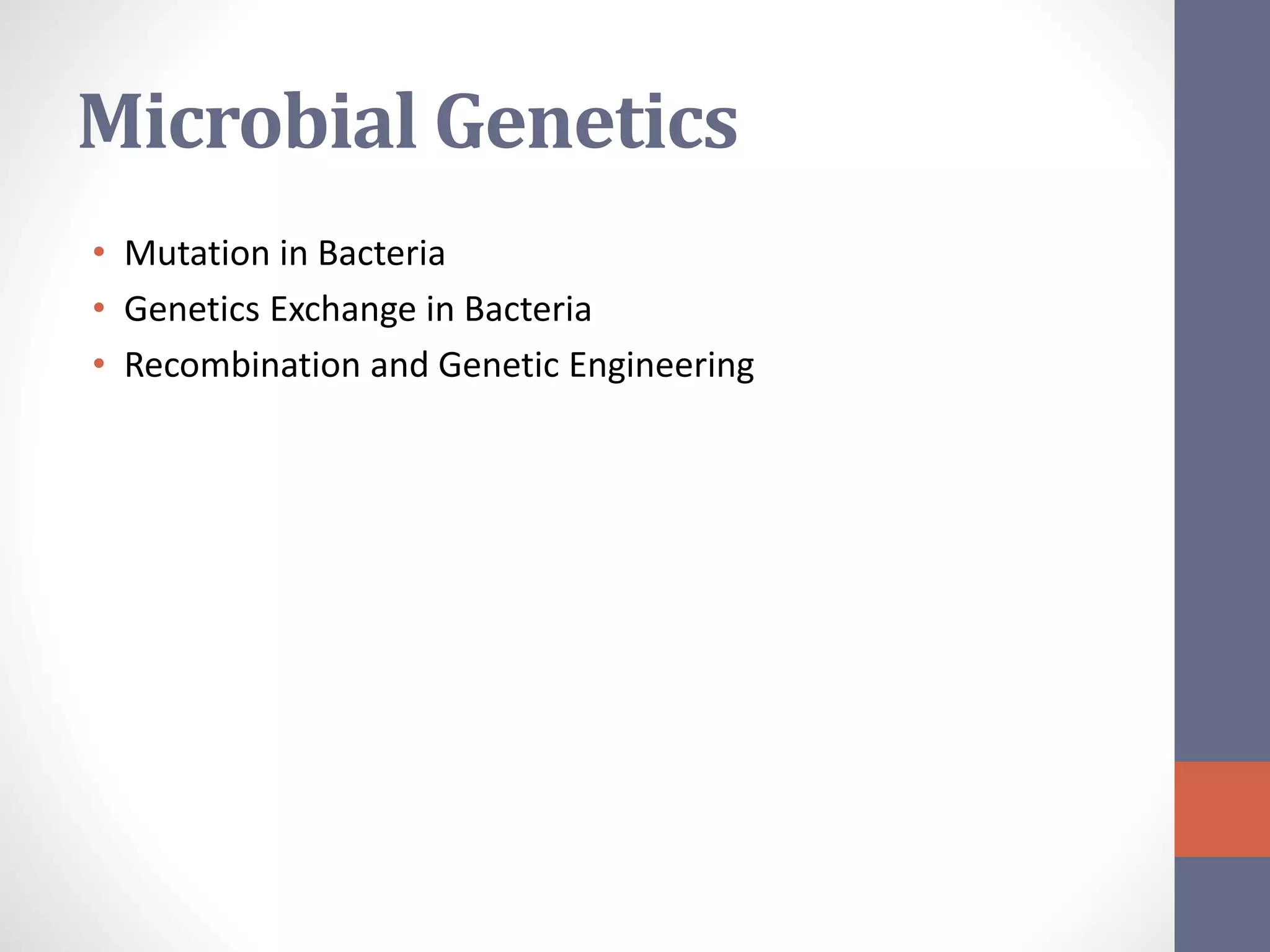 Microbial genetics microbiology ar | PPT | Free Download
