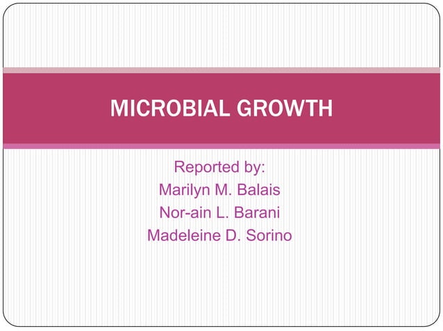 Microbial growth | PPT