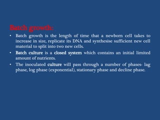 Microbial growth | PPTX