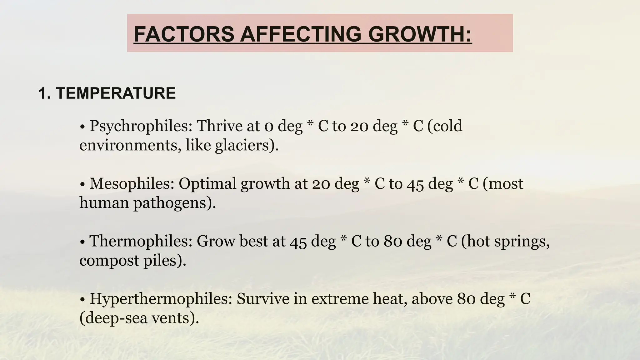 " Microbial growth : Phases & Factors ". | PPT