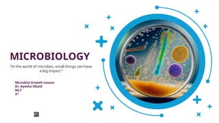 Microbial Growth.pptx microbiology uoh pak | PPTX