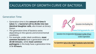 Microbial Growth and its phases and calculation of microbial growth | PPTX