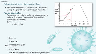 Microbial Growth and its phases and calculation of microbial growth | PPTX