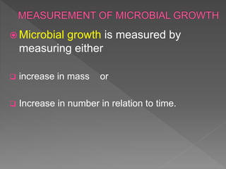 Microbial growth | PPTX