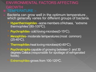 Microbial growth | PPTX
