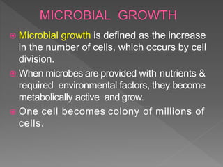 Microbial growth | PPTX