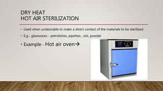 Microbial growth control (Physical methods) | PPTX