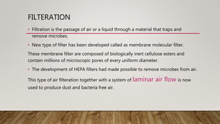 Microbial growth control (Physical methods) | PPTX