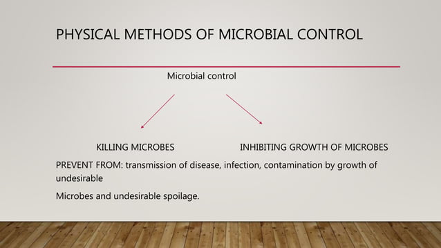 Microbial growth control (Physical methods) | PPTX | Biological ...