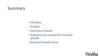 Microbial growth | PPTX