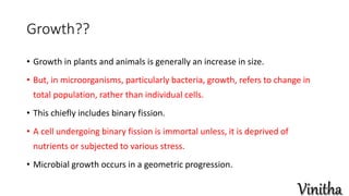 Microbial growth | PPTX