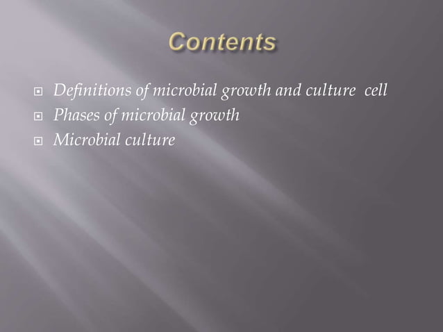 Microbial growth and culture | PPT