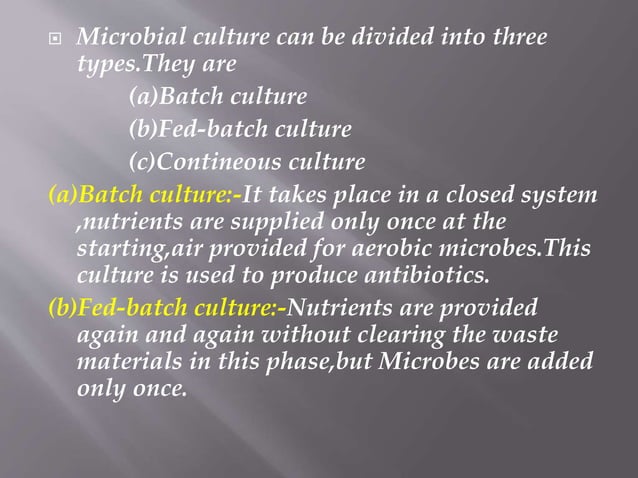 Microbial growth and culture | PPT