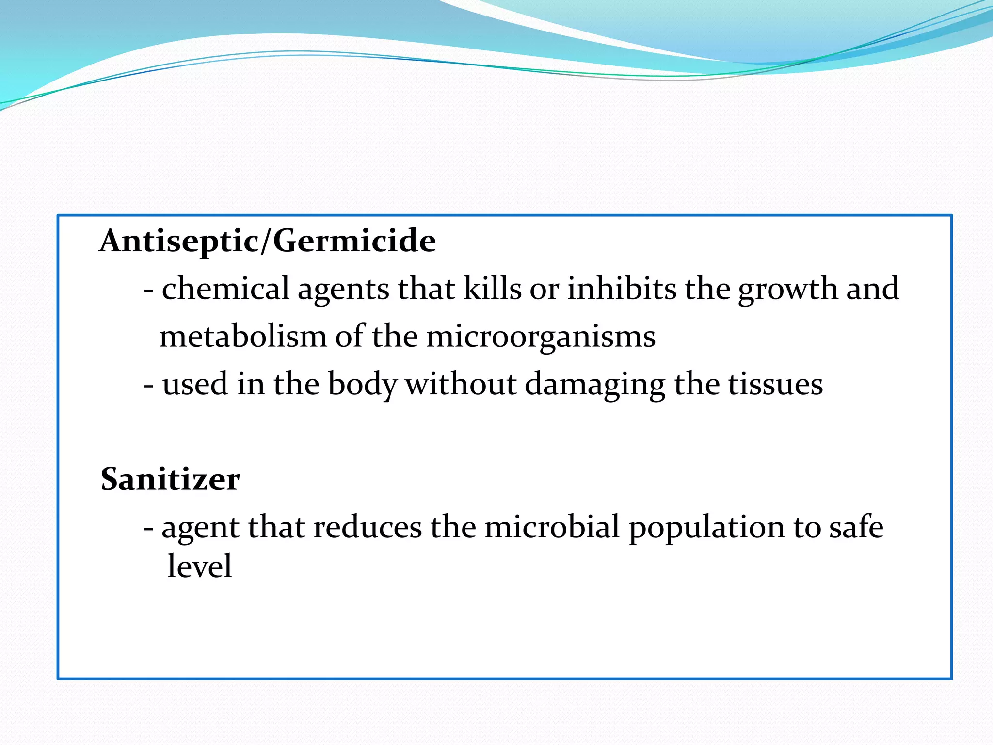 Microbial Growth Control | PPTX