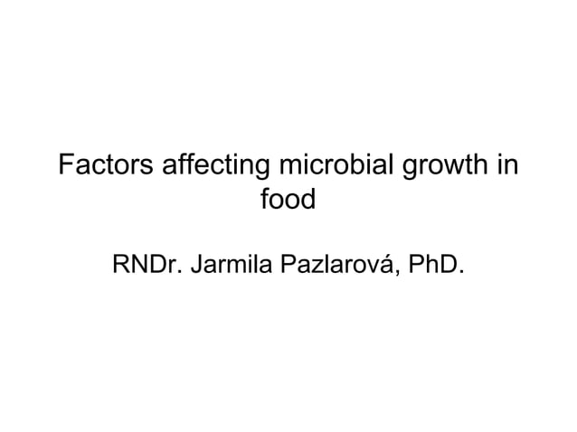 Microbial Growth in Food | PDF | Chemistry | Science