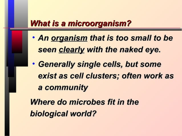 Microbiology world & Microbial habitat | PPT | Chemistry | Science