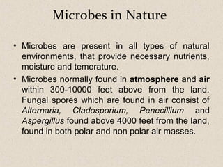 Microbiology world & Microbial habitat | PPT