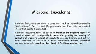 Microbial inoculants defined, types, importance, advantages.pptx