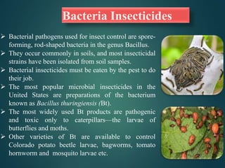 Microbial insecticidals | PPTX