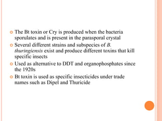 Microbial insecticides | PPTX