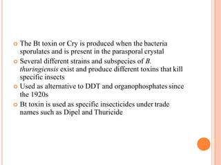 Microbial insecticides ppt | PPTX