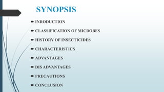 MICROBIAL INSECTIDES...USES AND APPLICATIONS OF INSECTICIDES | PPTX