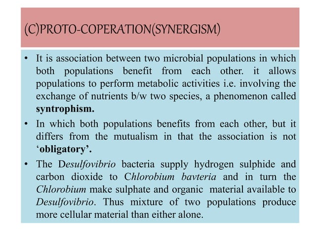 Microbial interaction | PPTX | Biological Sciences | Science