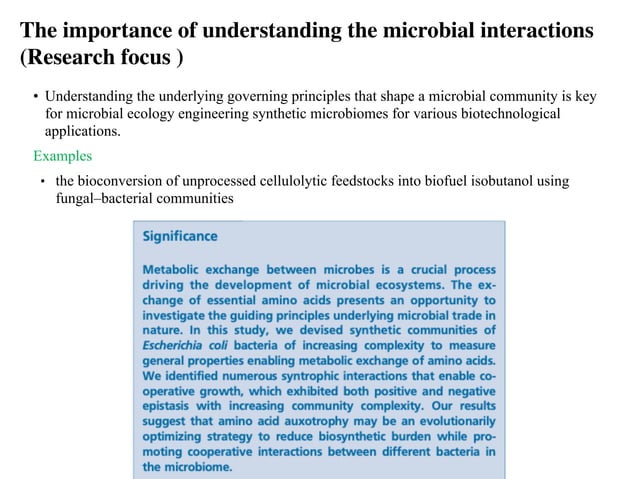 Microbial interaction and its relationship | PDF
