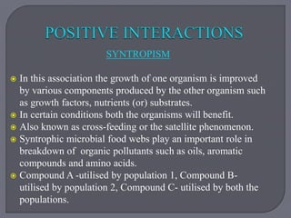 MICROBIAL INTERACTIONS AND TYPE OF INTERACTION | PPT