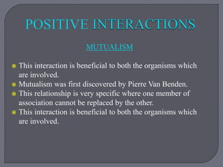 MICROBIAL INTERACTIONS AND TYPE OF INTERACTION | PPT