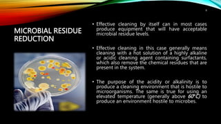 Microbial issues in cleaning validation.pptx | Biotech and Biomedical ...