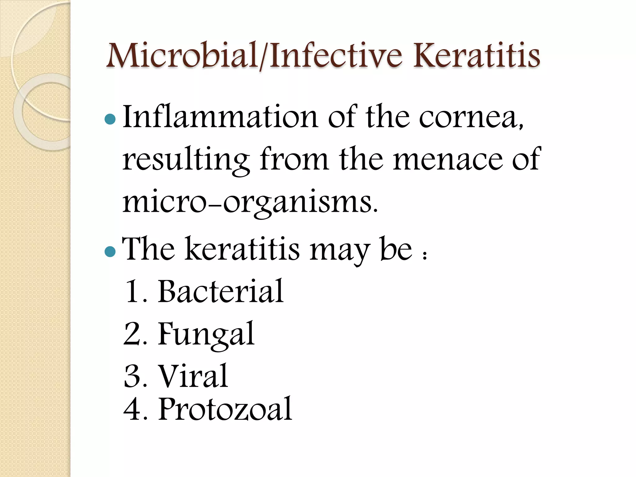 Microbial keratitis | PPTX