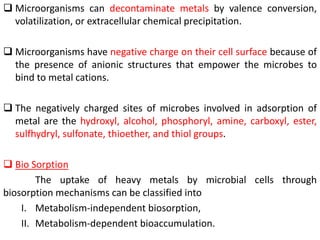 Microbial life in heavy metal environment | PPTX