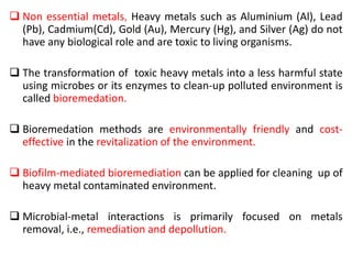 Microbial life in heavy metal environment | PPTX