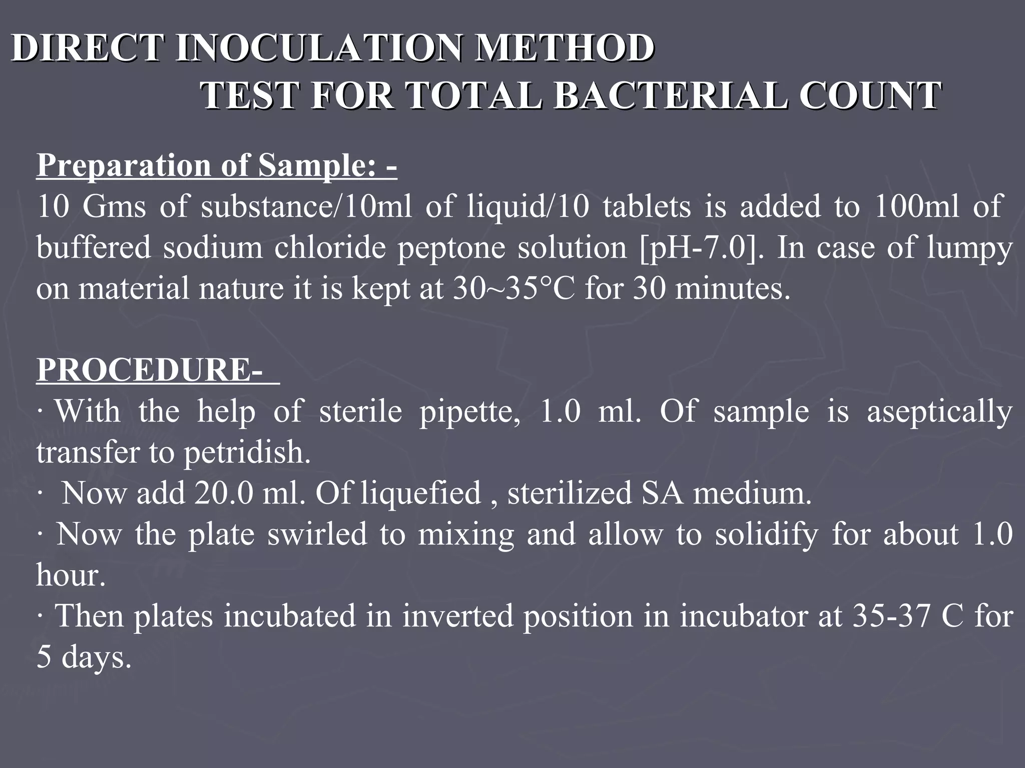 Microbial limit test | PPT
