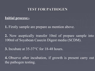 Microbial limit test | PPT