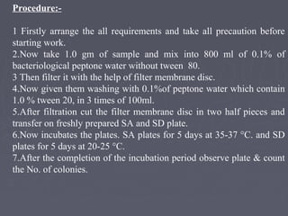 Microbial limit test | PPT
