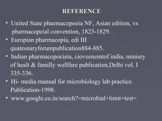 Microbial limit test | PPT