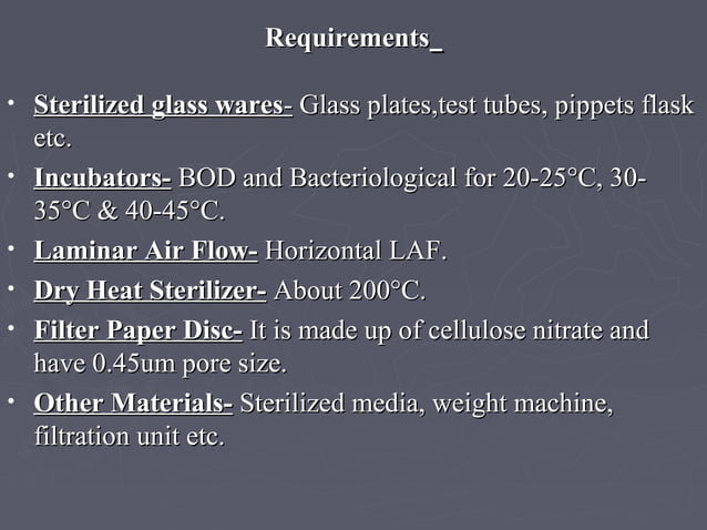 Microbial limit test | PPT | Chemistry | Science