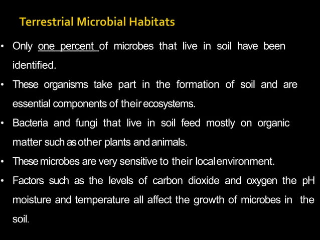 Microbial habitats | PPTX