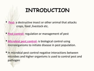 Microbial pest control ppt | PPT