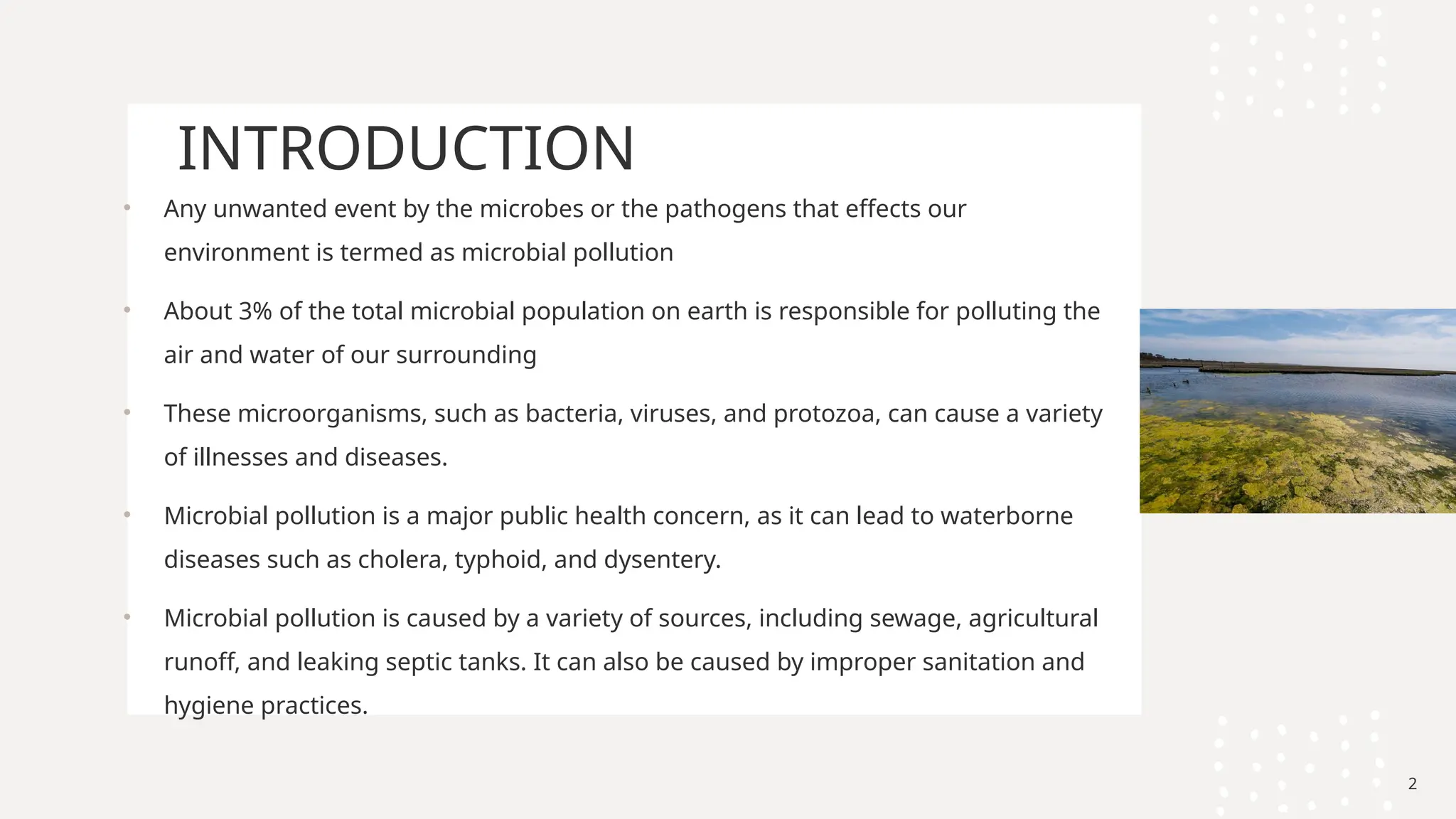Microbial pollution - sources, impacts and methods of control.pptx