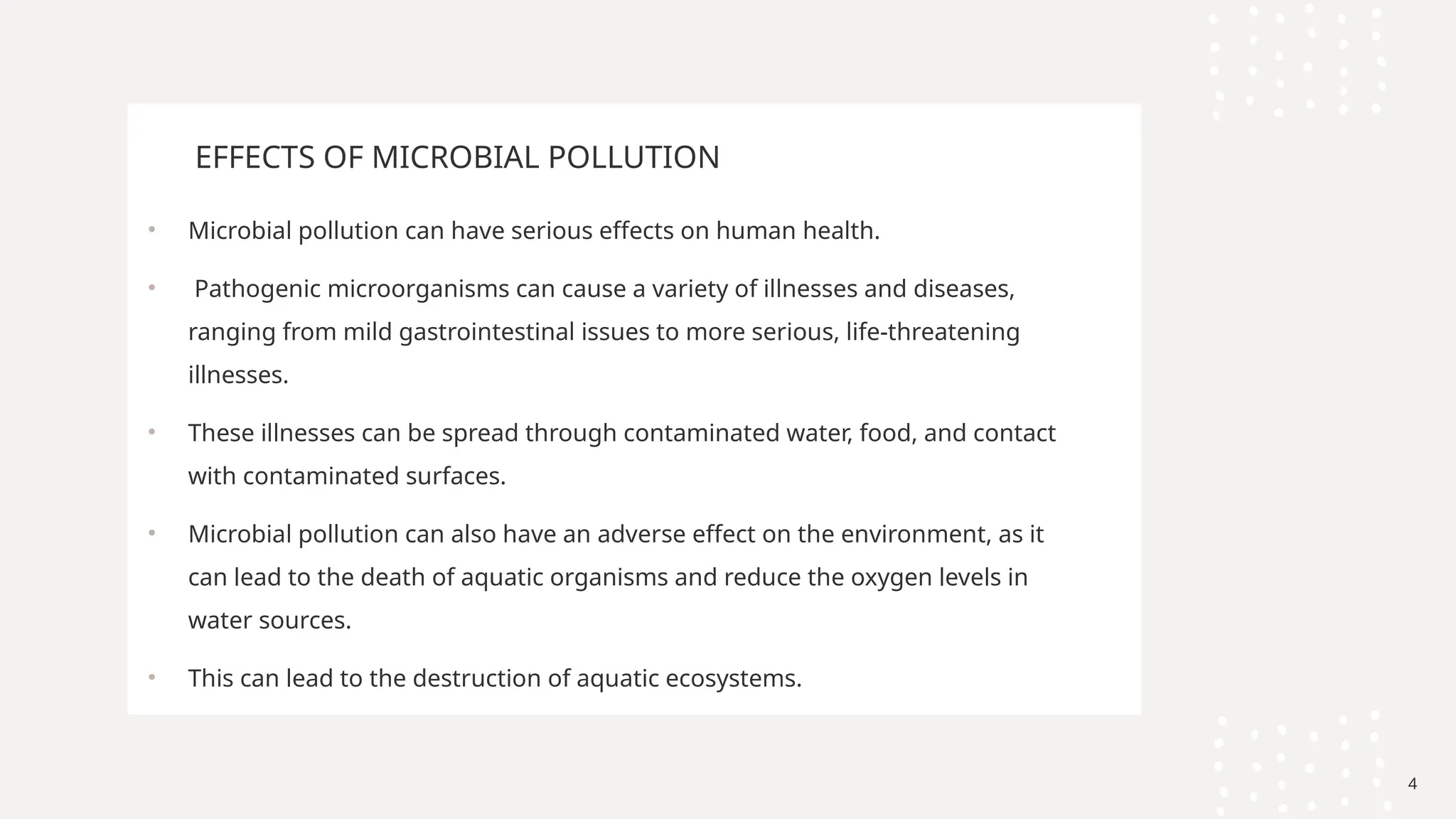 Microbial pollution - sources, impacts and methods of control.pptx