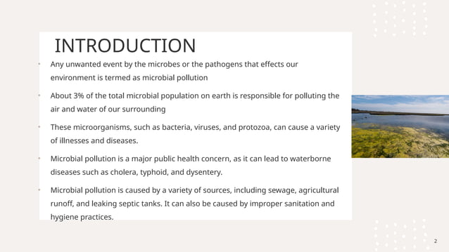 Microbial pollution - sources, impacts and methods of control.pptx