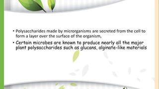 Microbial Polysaccharide - Food Application - Food Industry | PPTX