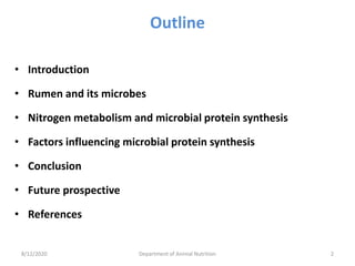 Microbial protein efficiency | PPT