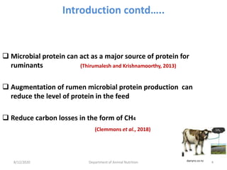 Microbial protein efficiency | PPT